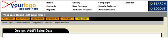 LeadMaster CRM Knowledgebase - Custom Forms Design Page
