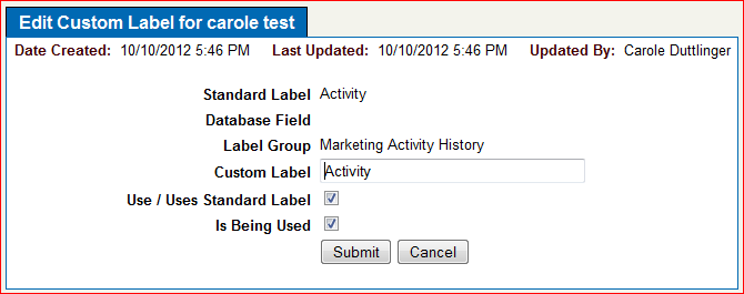 LeadMaster CRM Knowledgebase - Custom Labels