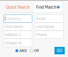LeadMaster CRM Knowledgebase - Find Match or Check for Match